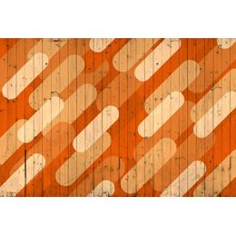 Fototapete ARCHITECTS PAPER "Atelier 47 Pill Pattern 2", orange (creme, dunkelorange, hellorange), B:4m L:2,7m, Vlies, Tapeten, Vlies, Wand, Schr&auml;ge, Decke