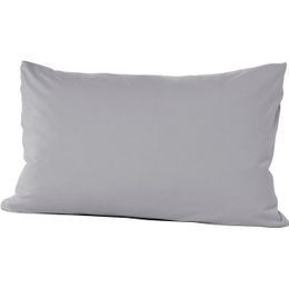 Kissenbezug Primera "Primera Mako-Feinjersey Kissenbezug im Doppelpack", grau (granit), B:40cm L:60cm, Feinjersey, Obermaterial: 100% Baumwolle, Kissenbezüge, In vielen Uni-Tönen