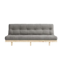 Schlafsofa Karup Design "Lean 200 Schlafsofa, G&auml;stebett, Sofa mit Futonmatratze", grau, B:200cm H:73cm T:100cm, Bezug: 80% Baumwolle, 20% Polyester, Sofas, Schlafsofa, Inkl. Futonmatratze, Liegefl&auml;che 130x200 cm, FSC zertifizierte Kiefer