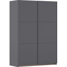 Schwebetürenschrank INOSIGN BY RAUCH "PAULLY Schlafzimmerschrank Garderobe OTTO´s Choice Preiskracher", grau (graumetallic, griffe graumetallic), B:131cm H:191cm T:59cm, Holzwerkstoff, Schränke, Kleiderschrank Breite 131 cm Bestseller MADE IN GERMANY RAUCH Schrank