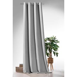 Weckbrodt-Gardinen Verdunkelungsvorhang WECKBRODT "Blackout" Gr. 1, grau, B:135cm H:245cm, Polyester, Gardinen, Thermo, blickdicht, Kälte-, Wärmeisolierend, Schalldämmend, Store