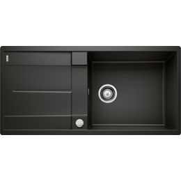 Granitspüle Blanco "METRA XL 6 S-F", schwarz, B:49 H:19 T:99, Verbundwerkstoff, Küchenspülen, erhältlich in mehreren Farben
