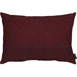 Kissenhülle Apelt "Tony" Gr. 1, rot (bordeaux), B:41cm L:61cm, Polyester, Obermaterial: 100% Polyester, Kissenbezüge, mit Reißverschluss, Hochwertiger Bouclé, ohne Füllung