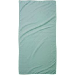 Sporthandtuch Tom Tailor HOME "Fitnesstuch COLOR BATH", grün (fresh sage), B:50cm L:100cm, Microfaser, Mikrofaser, Handtücher, Logo Prägung, Mikrofaser, weich, schnell trocknend