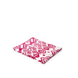 Strandtuch Lascana "Handtuch", pink (pink, weiß), B:104cm L:176cm, Baumwolle, Handtücher, Hamamtuch, Badetuch, Sommertuch mit kleiner Tasche