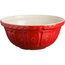 R&uuml;hrsch&uuml;ssel Mason Cash, rot, H:14cm &Oslash;:29cm, Steingut, Sch&uuml;sseln, R&uuml;hrsch&uuml;ssel, mit markantem Muster, auch als Obst- oder Salatsch&uuml;ssel
