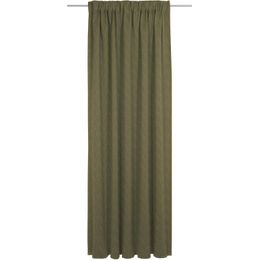 Vorhang WIRTH "Torbole", gr&uuml;n (moosgr&uuml;n), B:132cm H:155cm, Baumwolle, Polyester, Gardinen, nach Ma&szlig;