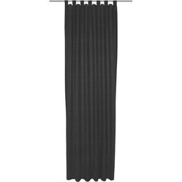 Vorhang WIRTH "Trondheim B", schwarz, B:132cm H:345cm, Polyacryl, Gardinen, nach Maß