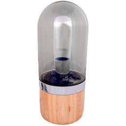 Kayoom Tischleuchte "Tischlampe Malbi 525", grau (grau, holz), 1, H: 33cm, 1 Stk., Leuchten, hochwertig, außergewöhnlich, handgefertigt