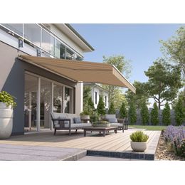 Gelenkarmmarkise Wismar "Classic", beige, B:450cm H:25cm, Polyacryl, Markisen