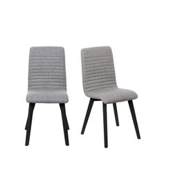 Essgruppe Home Affaire "Arosa Sitzgruppe für Küchen, Esstisch mit 4 Polsterstühlen, 5-tlg", grau (, grau, grau, schwarz), B:180cm H:73cm T:90cm, FSC-zertifiziertes Massivholz, Holzwerkstoff, Metall, Polyester, Sitzmöbel-Sets, Stuhlbeine in Eiche Natur oder Buche Schwarz, Tisch 180 cm, U-Gestell