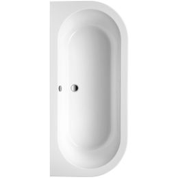 Badewanne Ottofond "Modena", weiß, B:79cm H:58cm L:180cm, Sanitäracryl, Badewannen, mit verchromter Ablaufgarnitur