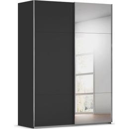 Schwebetürenschrank Rauch "Kleiderschrank Schrank Garderobe Schlafzimmerschrank CONTIDO", schwarz, B:162cm H:223cm T:68cm, Holzwerkstoff, Schränke, aus hochwertigem Material in 6 Breiten 2 Griff-Farben MADE IN GERMANY