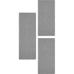 Bettumrandung ANDIAMO "Luton, Made in Germany" Gr. 14, grau, H:5mm, Obermaterial: 100% Polypropylen, Bettumrandungen, Bettvorleger, Läufer-Set für das Schlafzimmer, melierte Optik