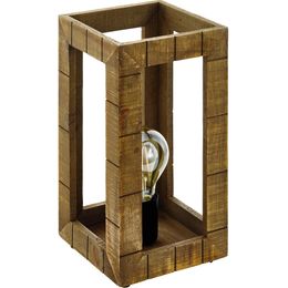 Eglo Tischleuchte "TAKHIRA", braun (schwarz, braun), 1, H: 34cm, Leuchten