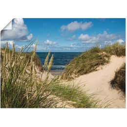 Poster Artland "Strand bei Vesterhav", beige (farbe bild(er): naturfarben), B:70cm H:50cm T:0,1cm, Papier, Bilder, als Alubild, Leinwandbild, Wandaufkleber oder Poster in versch. Größen