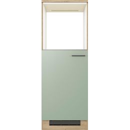 Backofen/Kühlumbauschrank Flex-Well "Cara", grün (schilfgrün, artisan eiche), B:60cm H:168,5cm T:60cm, Holzwerkstoff, Schränke, Backofenumbauschrank Kühlschrankumbauschrank, (B x H x T) 60 x 169 x 60 cm, mit hoher Nische für Einbaubackofen