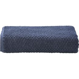 Duschtuch done. "Provence Honeycomb", grau (anthrazit), B:70cm L:140cm, Walkfrottier, Obermaterial: 100% Baumwolle, Handtücher, Uni Farben, in Honigwaben-Optik, mit Fransen