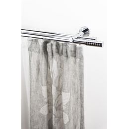 Gardinenstange Garesa "EASY", grau (chromfarben), B:65cm L:170cm Ø:20mm, Aluminium, Gardinenstangen