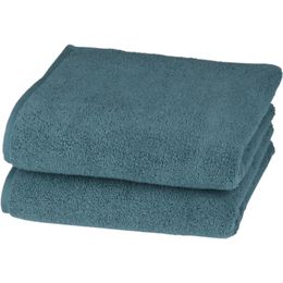 Handtücher Ross "Sensual 9000", blau (pazifik), B:50cm, Frottier, Obermaterial: 100% Baumwolle, Handtücher, mit Aloe-Vera-Öl veredelt