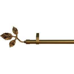Gardinenstange Indeko "Toskana", grau (messingfarben), L:190cm Ø:16mm, Eisen, Gardinenstangen