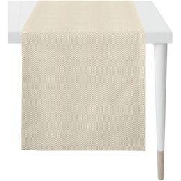 Tischläufer Apelt "Miles", beige (beige, natur), B:150cm L:42cm, Polyester, Tischdecken