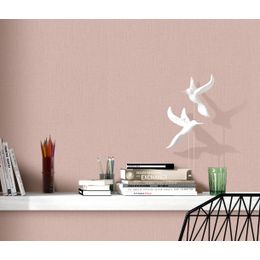 Vliestapete Erismann "PVC-freie Vliestapete ELIN", rosa (rose), B:0,53m H:0,09m L:10,05m, Vlies, Tapeten, Phthalate frei