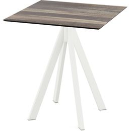 Klapptisch Essentials "Infinity", wei&szlig; (wei&szlig;, tropical wood, wei&szlig;), B:70cm H:73,2cm T:70cm, Stahl/HPL Tischplatte, Tische, Klapptisch, in verschiedenen Ausf&uuml;hrungen