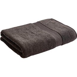 Badetücher Christy "SUPREME", grau (graphite), B:90cm L:165cm, Walkfrottier, Obermaterial: 100% Baumwolle, Handtücher, Premium-Badetücher in Luxusqualität, 650g/m², 90x165cm, 2er Set