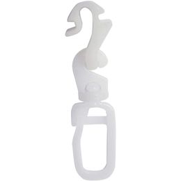 Klick-Gleiter Gardinia "Click in+out Gleiter" Gr. 1, weiß, L:4,2cm, Kunststoff, Gardinenbefestigungen, Serie Aluminiumschiene 13 mm