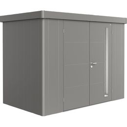 Gerätehaus BioHort "NEO Gr. 1C, verschiedene Farben", grau, Stahlblech, Gerätehäuser, Metall