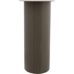 Kerzenhalter Kayoom "Bodenkerzenst&auml;nder Art Deco 165", grau (taupe, goldfarben), B:20cm H:40cm T:20cm &Oslash;:20cm, Metall, Kerzenhalter, Kerzenhalter