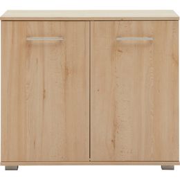 Hochkommode Priess "Lindau", braun (edelbuchefarben), B:82 H:71 T:38, Holzwerkstoff, Sideboards, Türkommode