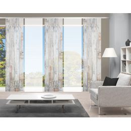 Schiebegardine Vision "LIZZA" Gr. 1, beige (naturfarben), B:60cm H:260cm, Polyester, Gardinen, SET,SCHIEBEVORHANG,BAMBUS,DIGITALDRUCK