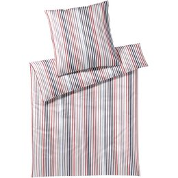 Bettwäsche Elegante "Drive Jersey", grau (taupe), B/L: 155cm x 220cm, 1 Stk., 1 Stk., Mako-Jersey, B/L: 80cm x 80cm, 2 Stk., Mako-Jersey, Obermaterial: 100% Baumwolle, Bettwäsche, angenehmes Hautgefühl