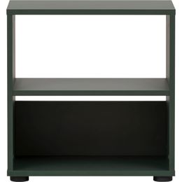 Regal Welltime "Kent, würfelförmig mit 2 Fächern", grün (waldgrün), B:48,5cm H:50,1cm T:33,2cm, FSC-zertifizierter Holzwerkstoff, Regale, Garderobenschrank Badschrank Standregal, Breite 50,1 cm, made in Germany