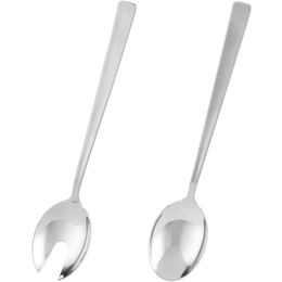 Rösle Salatbesteck RÖSLE, silber (edelstahlfarben), Edelstahl 18/10, Kochbesteck-Sets, Servieren von Lebensmittel, Edelstahl 18/10, spülmaschinengeeignet