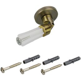 Träger Liedeco, gold (messingfarben, antik), Ø:1,6cm, Gardinenstangenhalterungen, für Gardinenstangen Ø 16 mm