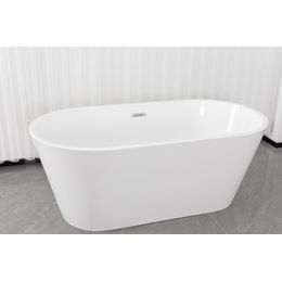 Badewanne Sanotechnik "YORK", weiß, B:75cm H:58cm L:170cm, Acryl, Badewannen, 170x75x58cm, aus Acryl