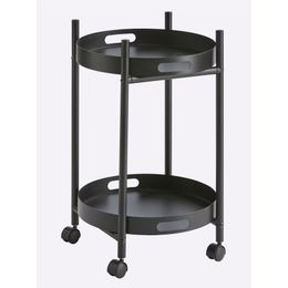 Beistelltisch HEINE HOME, schwarz, B:40cm H:65cm T:40cm, Tische