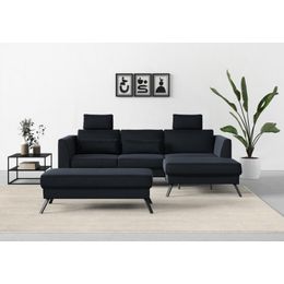 Sit & More Sitzkissen SIT & MORE "Lindholm", blau (navy, unifarben), B:65 H:25 L:25, Samt, Dekokissen_Sitzkissen_Kissenhüllen, im 2er Set