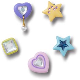 Schuhanstecker Crocs "Jibbitz™ Dazzling Gems", Kinder, pastellfarben, PVC, Zinklegierung, Schuhzubehör, Charm, Anstecker für Crocs Schuhe