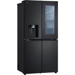 LG Multi Door "GMG761EPAE", Energieeffizienz: E (A-G), silber (essence matte schwarz), B:83,5cm H:178,7cm T:73cm, K&uuml;hlschr&auml;nke, InstaView, DoorCooling+, Topseller