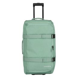 Weichgepäck-Trolley Travelite "KICK OFF, verschiedene Größen und Farben", Gr. B/H/T: 68 x 37 x 26 65, grün, Polyester, unifarben, Koffer, Reisetasche Reisegepäck Reisekoffer Trolley Freizeittasche