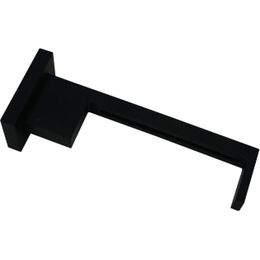 Schöner Wohnen Kollektion Wandträger "Multiträger", schwarz (schwarz, matt), SCHÖNER WOHNEN-KOLLEKTION, Gardinenstangenhalterungen, Serie Einzelprogramm Matteo rechteckig