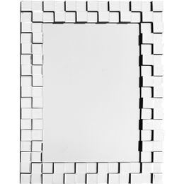 Wandspiegel Kayoom "Wandspiegel Dionysos 1210", silber (silberfarben), B:65cm H:85cm, Metall, Spiegelglas, Spiegel