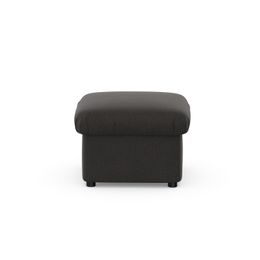 Hocker DOMO collection "Pegnitz", braun (espresso), B:60cm H:39cm T:60cm, 92% Polyester, 8% Nylon, Hocker, Polsterhocker