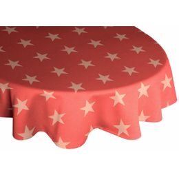Tischdecke WIRTH "Felino", rot, B:130cm L:190cm, Baumwolle, Polyester, Tischdecken