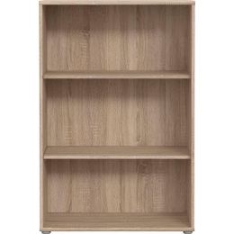 Regal FORTE "Tempra", braun (sonoma eiche), B:73,7cm H:111,1cm T:34,8cm, FSC-zertifizierter Holzwerkstoff, Regale, Büroregal Standregal, Breite 73,7 cm