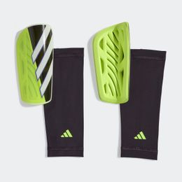 Fußball Schienbeinschoner adidas Performance "TIRO SG LGE", Herren, Gr. L, weiß (lucid lemon, weiß, lime burst), Protektoren